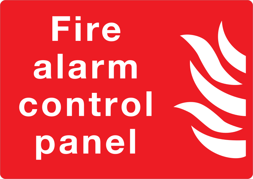 Fire Alarm Control Panel Sign Sticker - 50+ Color Options!