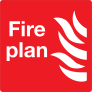 Fire Plan Sign Sticker Shipped Fast & Free!