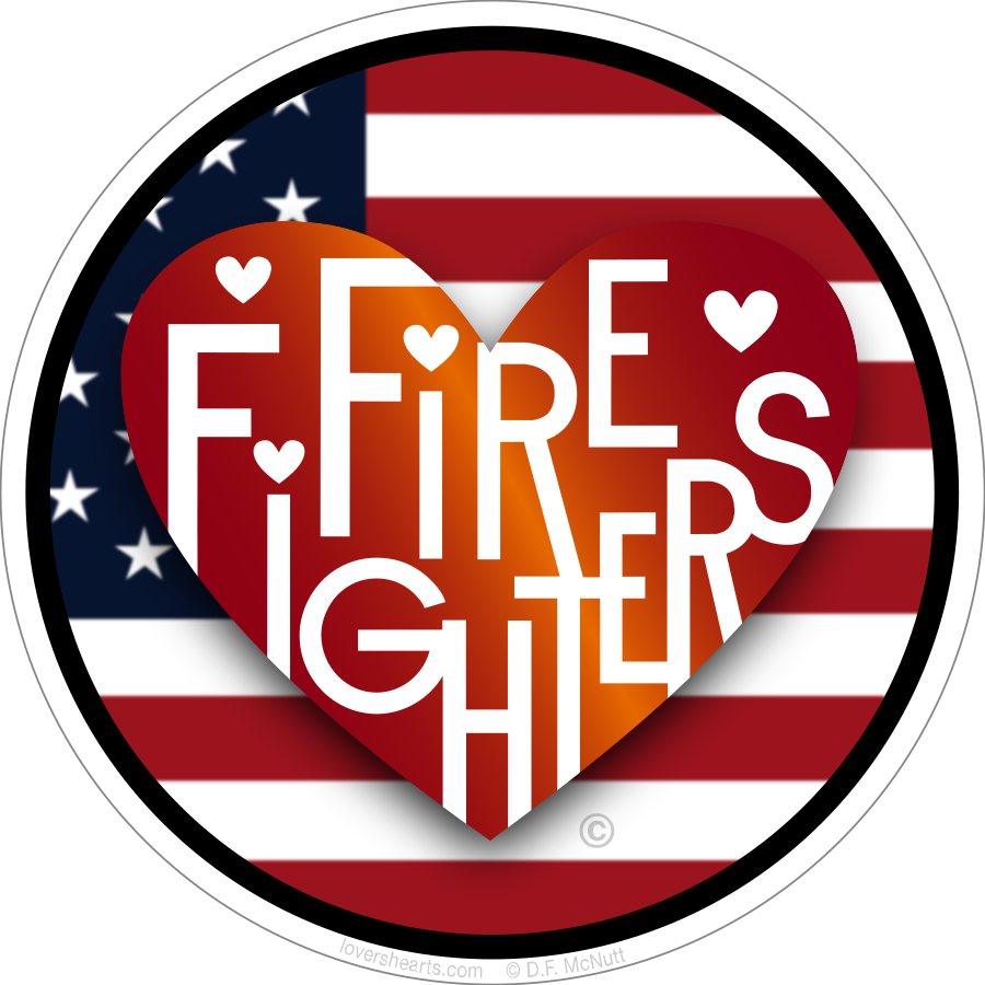 Fire Fighters Lover's Heart® Sticker