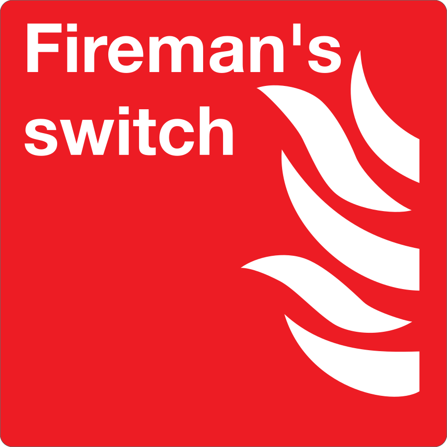 Fireman's Switch Sign Magnet
