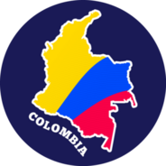 Flag And Map Of Colombia Lettering Sticker
