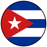 Flag Of Cuba Circle Sticker