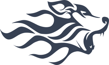 Vibrant, High-Quality Flaming Wolf Coyote Face Stickers
