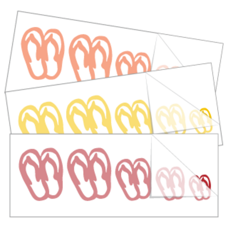 Flip Flop Family Stickers and Decals