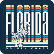 Florida Golden Coast Sticker