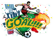 Football Goal Sticker