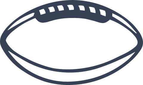 Vibrant, High-Quality Football Outline Stickers