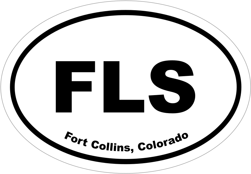 Fort Collins, Colorado Oval Stickers