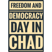 Freedom And Democracy Chad Sticker