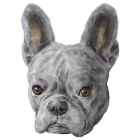 French Bulldog Marble Sticker