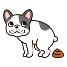 French Bulldog Poopy Sticker