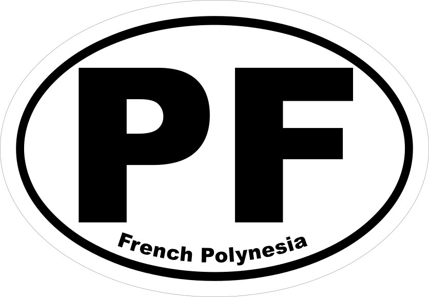 Order Your French Polynesia Pf Oval Magnet Today - Free Shipping!