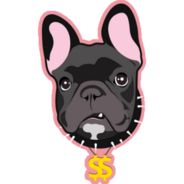 Frenchie The Money Sticker