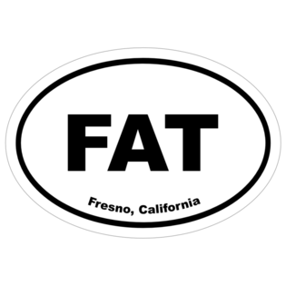 California City Oval Car Stickers & Decals