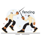 Funny Fencing Sticker