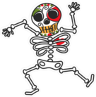 Funny Mexican Calaca Sticker