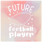Future Football Player Illustration Sticker