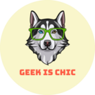 Geek Chic Husky Sticker