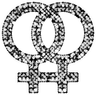 Male & Female Gender Symbol Car Stickers & Decals