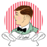 Gentleman Portrait Of 1920s Sticker