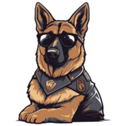 German Shepherd Police Sticker