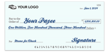 Custom Giant Novelty Check for Special Occasions - Free Shipping