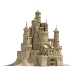 Giant Sand Castle Sticker