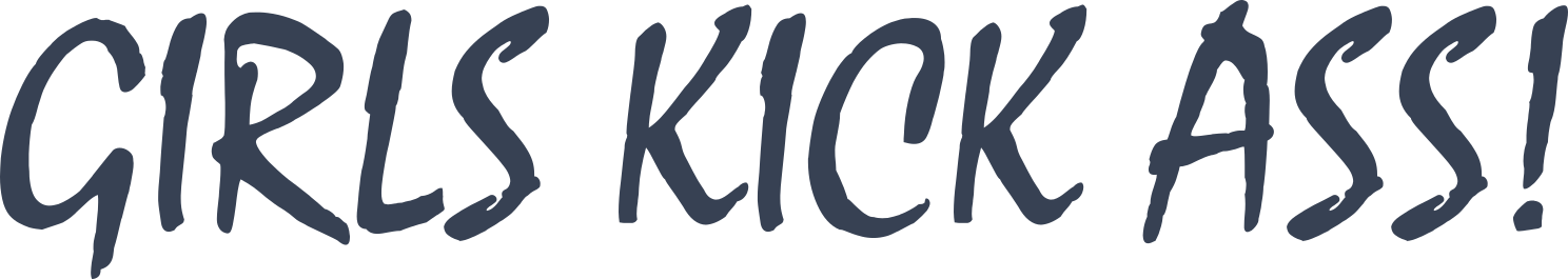 Vibrant, High-Quality Girls Kick Ass! Stickers