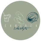 Glass Of Caipirinha And Flip-flops Sticker