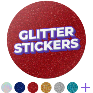 Custom Glitter Stickers & Glitter Vinyl Decals