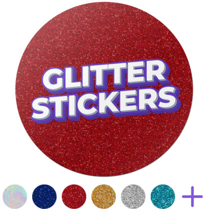 Custom Glitter Stickers & Glitter Vinyl Decals