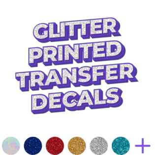 Custom Glitter Stickers & Glitter Vinyl Decals