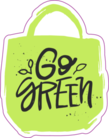 Go Green Sticker