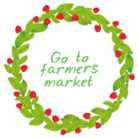 Go To Farmers Market Round Botany Sticker
