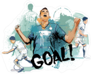 Goal Soccer Sticker