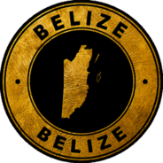 Gold Emblem Of Belize Sticker