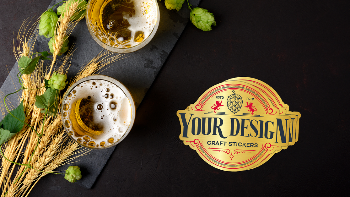 Custom Metallic Stickers- Silver, Gold, Brushed | Car Stickers