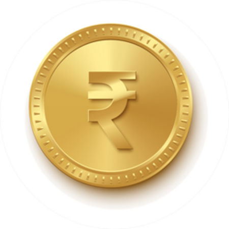 Gold Rupee Sticker