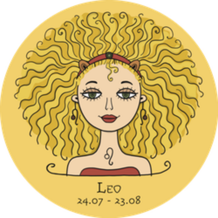 Golden Girl Leo Zodiac Sign Sticker