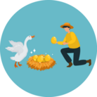 Golden Goose Eggs Sticker