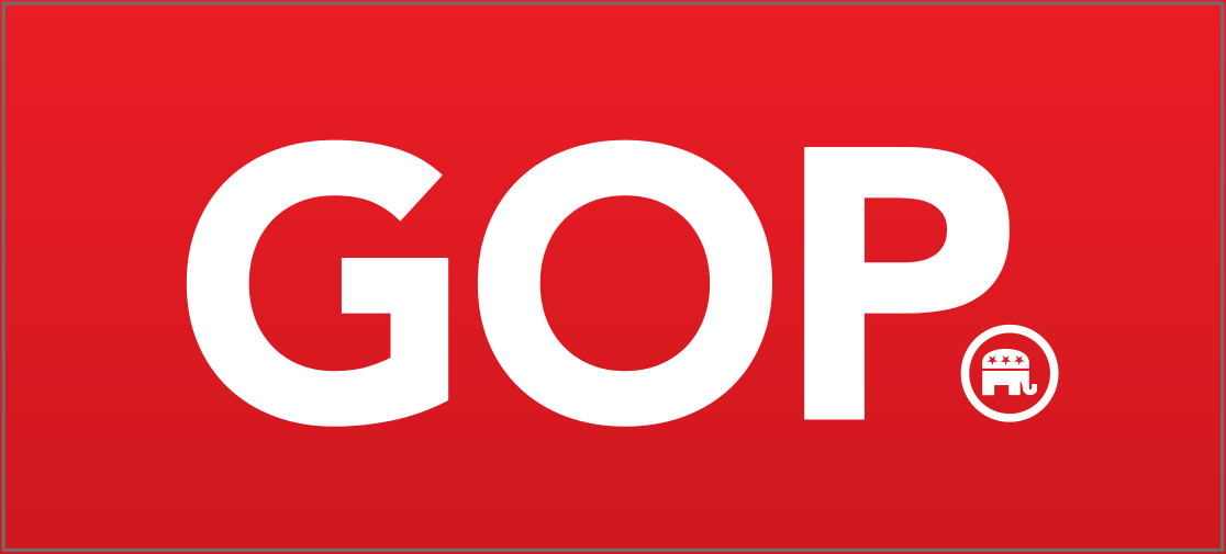 Vibrant, High-Quality Gop Republican Party Logo Printed Color Stickers