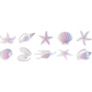 Gradient Seashell Sticker Sheet