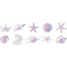 Gradient Seashell Sticker Sheet