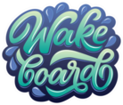 Graffiti Style Wake Board Sticker