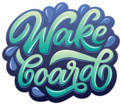 Graffiti Style Wake Board Sticker