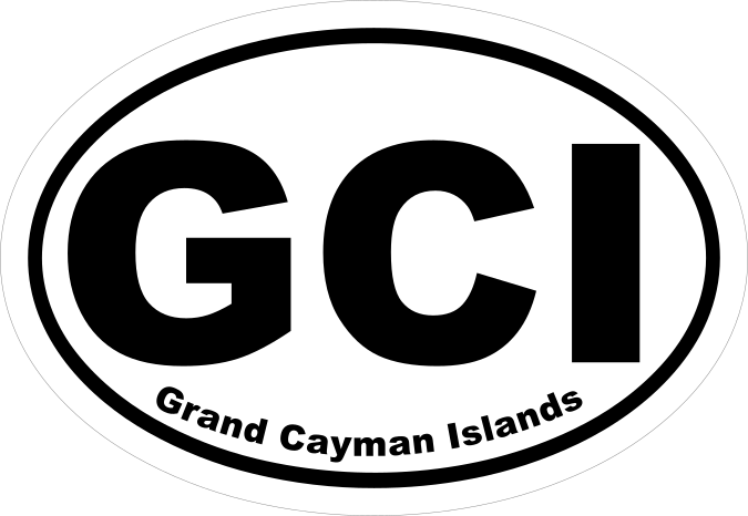 Grand Cayman Islands Gci Oval Sticker