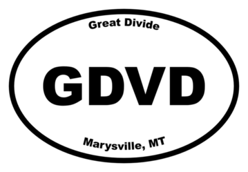 Great Divide Oval Sticker