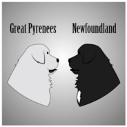 Great Pyr & Newfie Sticker