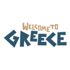 Greece Welcome Banner Lettering Illustration Sticker