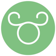 Green Circle Taurus Zodiac Sticker